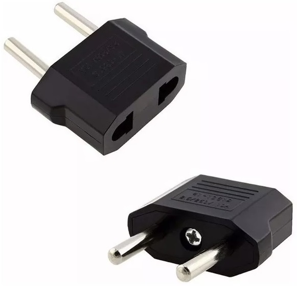 Adaptador de Ficha Americana a Ficha Comun Accesorios Adaptadores y ...