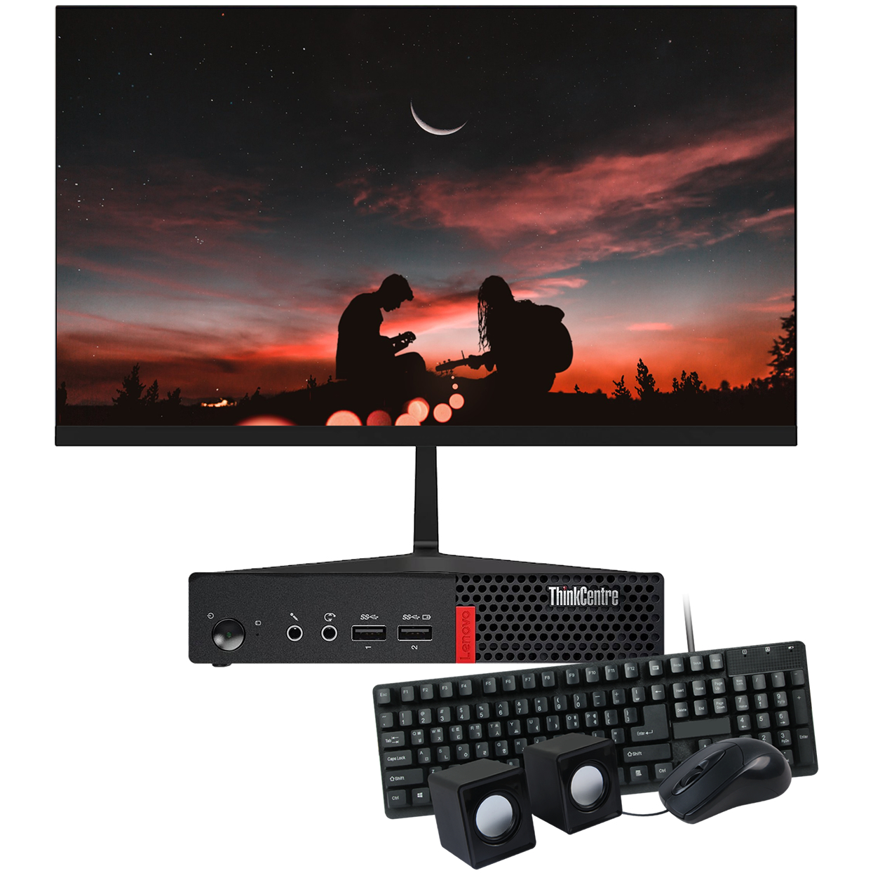 Mini PC Lenovo Tiny M710Q Intel Core i5-6500T 8GB 256GB + Monitor LED ...