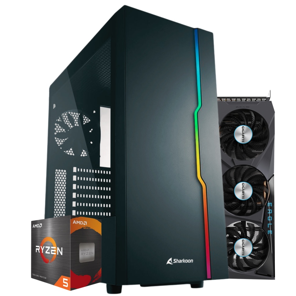 PC Gamer AMD Ryzen 5 5600X 32GB 1TB SSD NVMe Video AMD Radeon RX 7600 ...