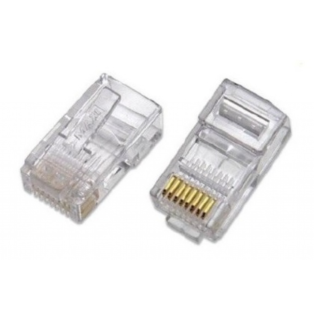 Fichas Conector rj45 Cat6 Para Cables de Red - Bolsa x10 Unidades ...