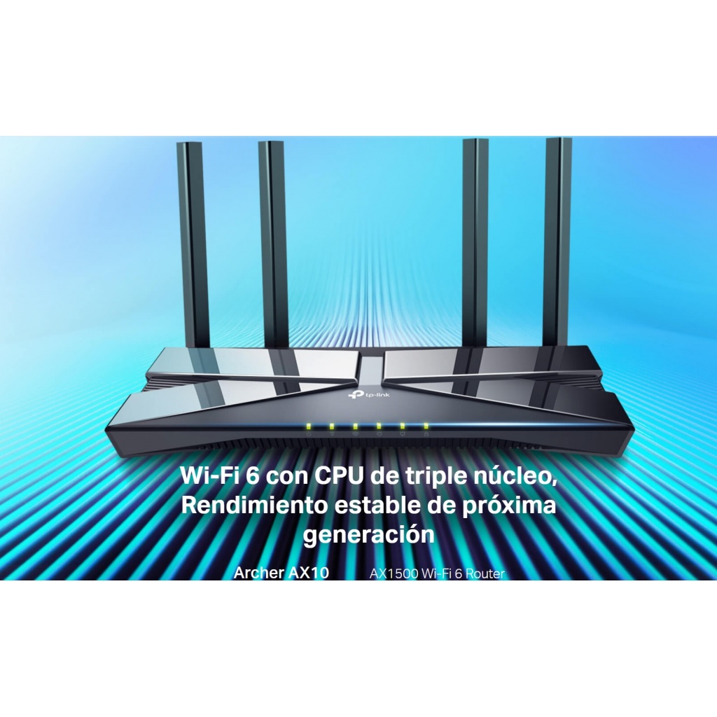 Router TP-Link WiFi 6 AX10 Gigabit Triple Nucleo Nueva Version WiFi 6 ...