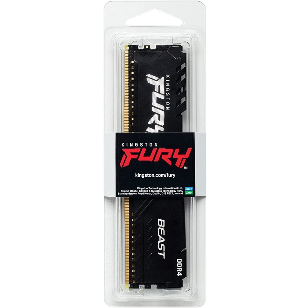 Memoria RAM DDR4 8GB 3200MHz Kingston Fury Beast KF432C16BB/8 DIMM CL16 Computación Hardware Memoria