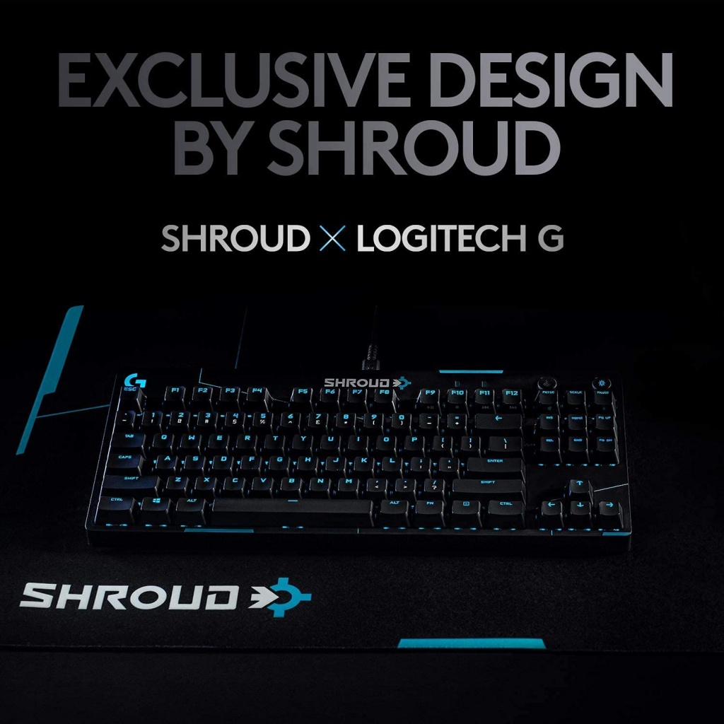 Teclado Gaming TKL Mecanico Logitech G Pro X Edición SHROUD RGB Switch ...